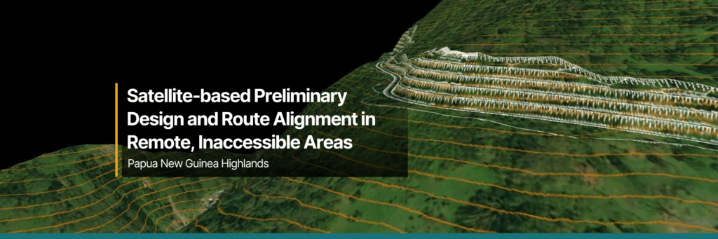 Satellite-based Preliminary Design and Route Alignment in Remote ...